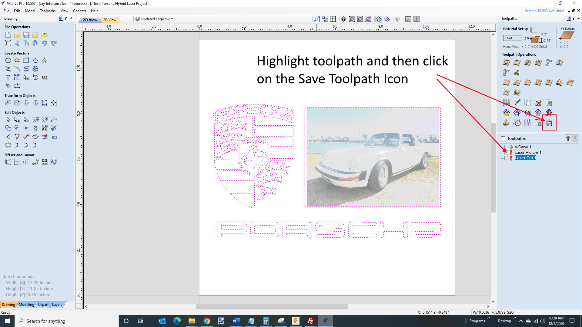 Vectric Laser Module Post Processors - J Tech Photonics, Inc.