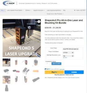 Shapeoko5 & HDM CNC Laser Upgrade - J Tech Photonics, Inc.