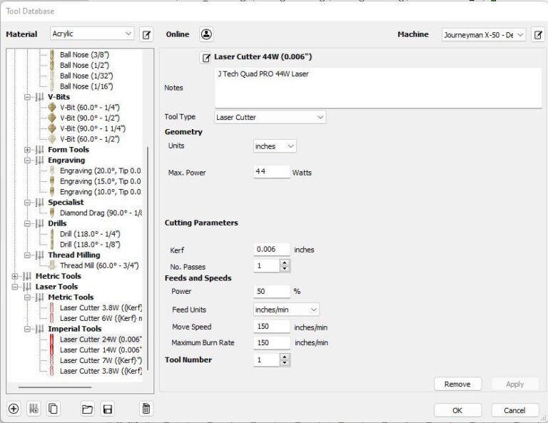 Vectric Laser Module Post Processors - J Tech Photonics, Inc.